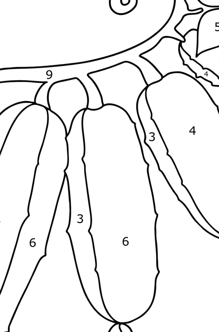 Cucumbers сoloring page ♥ Online and Print for Free!