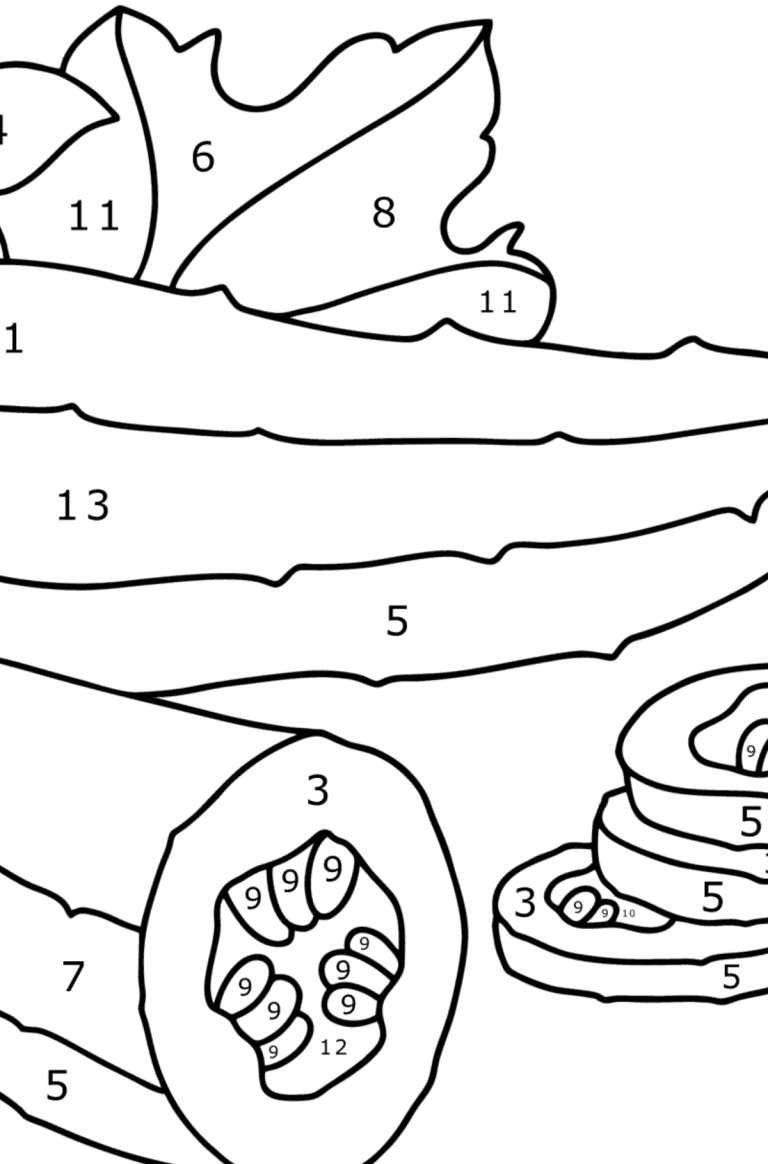 Fresh cucumbers сoloring page ♥ Online and Print for Free!