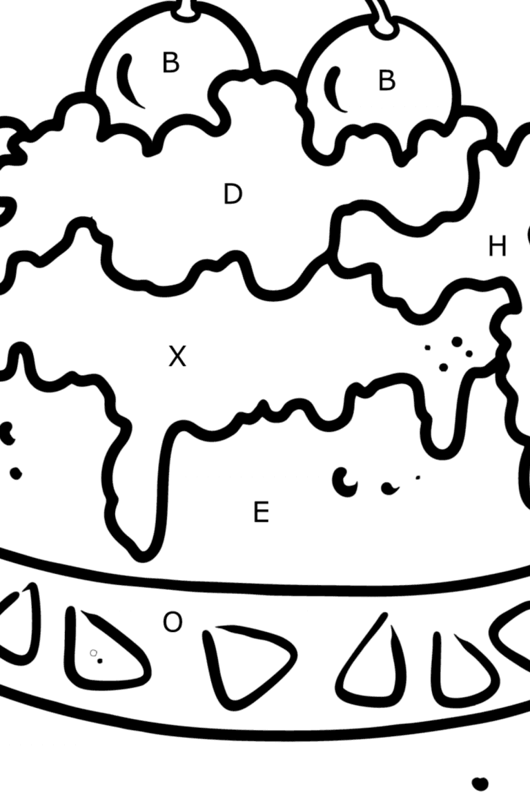 Mewarnai gambar ceri - Online dan Cetak untuk anak-anak!