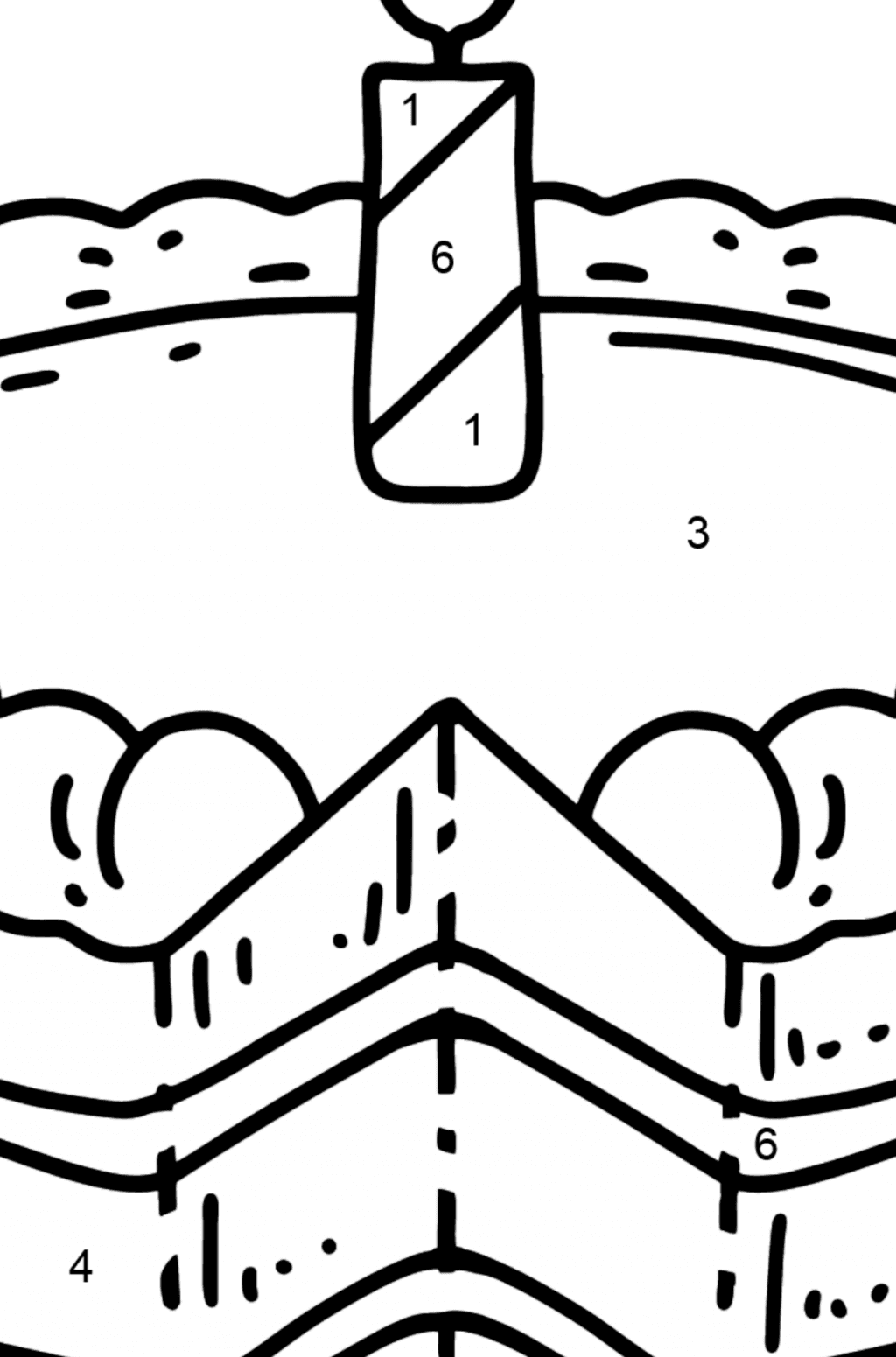 Cream Cake coloring page ♥ Online and Print for Free!