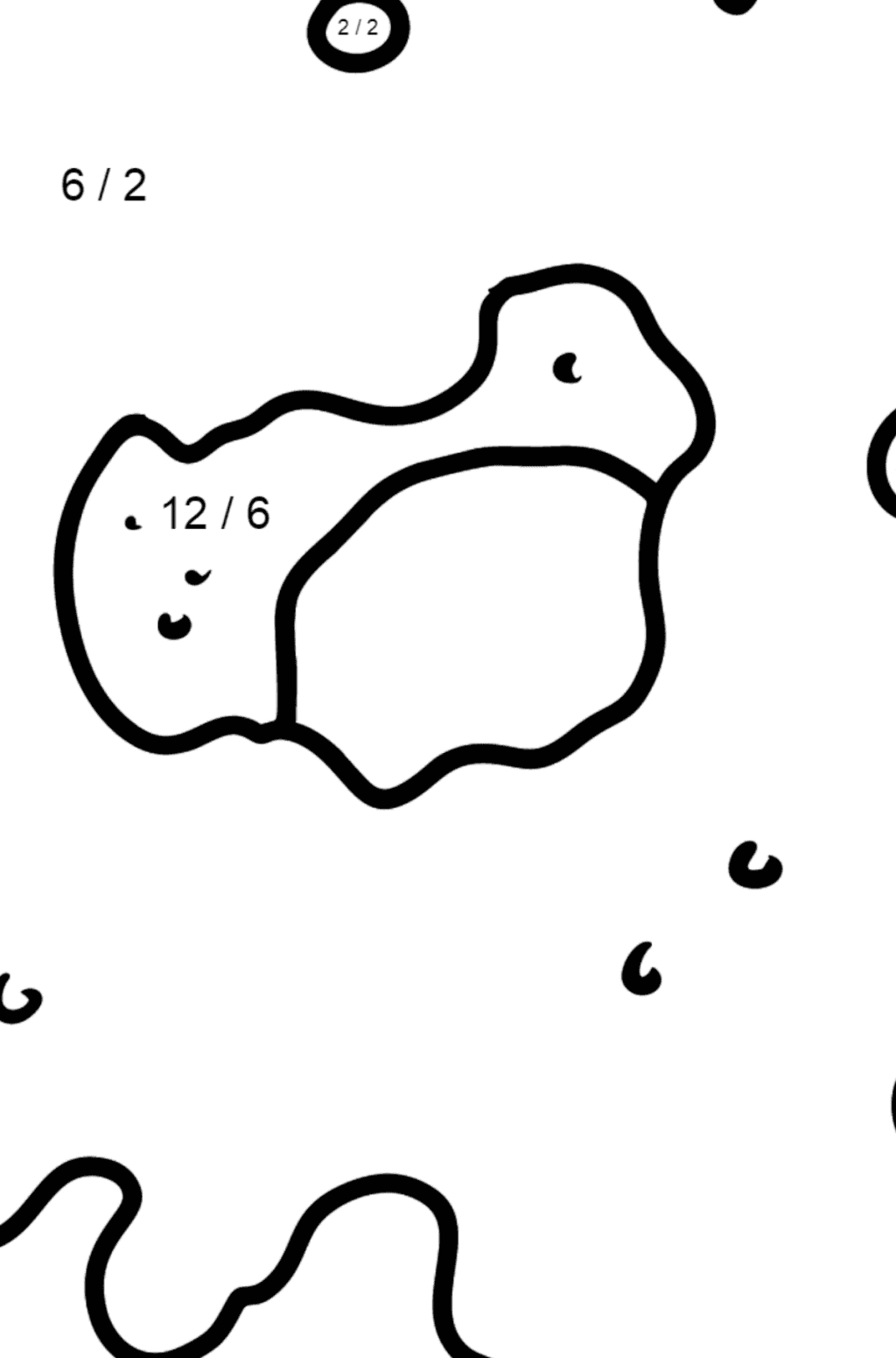 Donut with Turquoise Glaze coloring page ♥ Online and Print for Free!