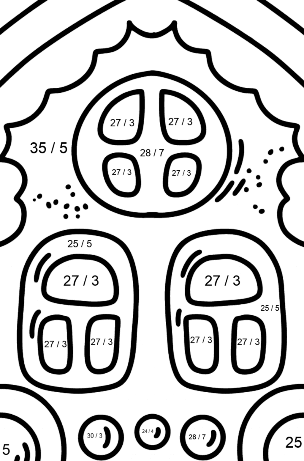 Red Green Gingerbread House Coloring Page For Free red-green-gingerbread-house-coloring-page-for-free