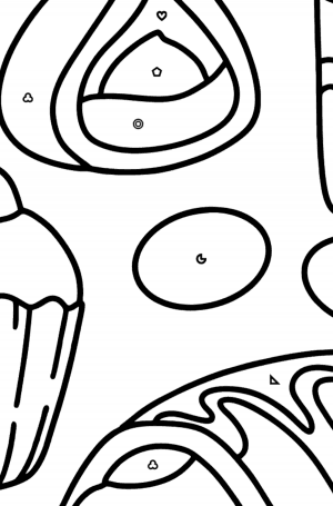 Dibujo para colorear delicioso ♥ Imprime y en Línea