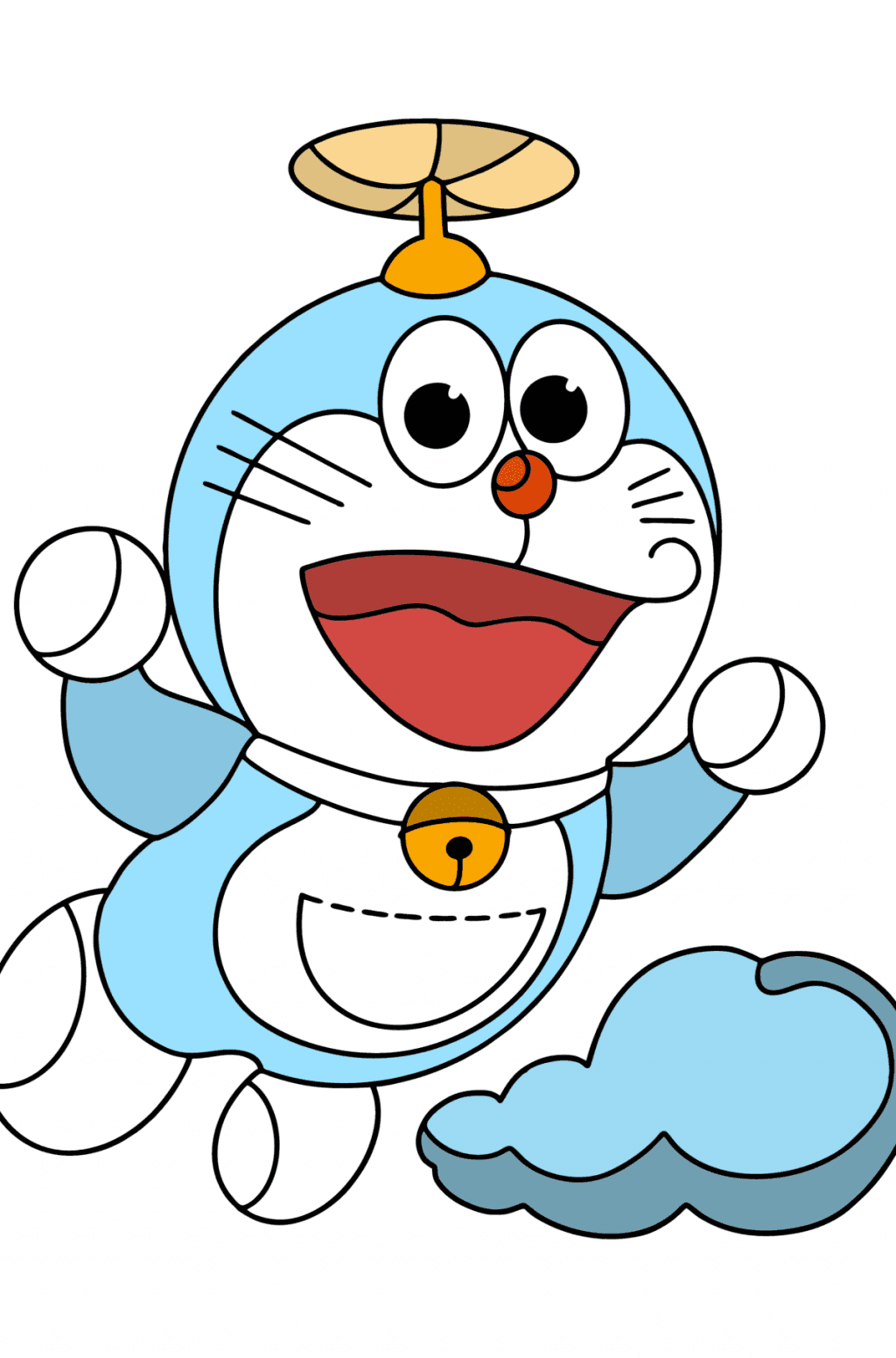 Sad Doraemon сoloring page ♥ Online and Print for Free!