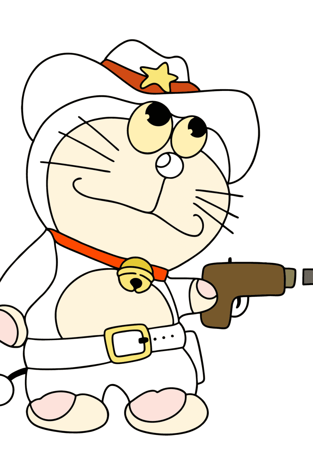 Sad Doraemon сoloring page ♥ Online and Print for Free!