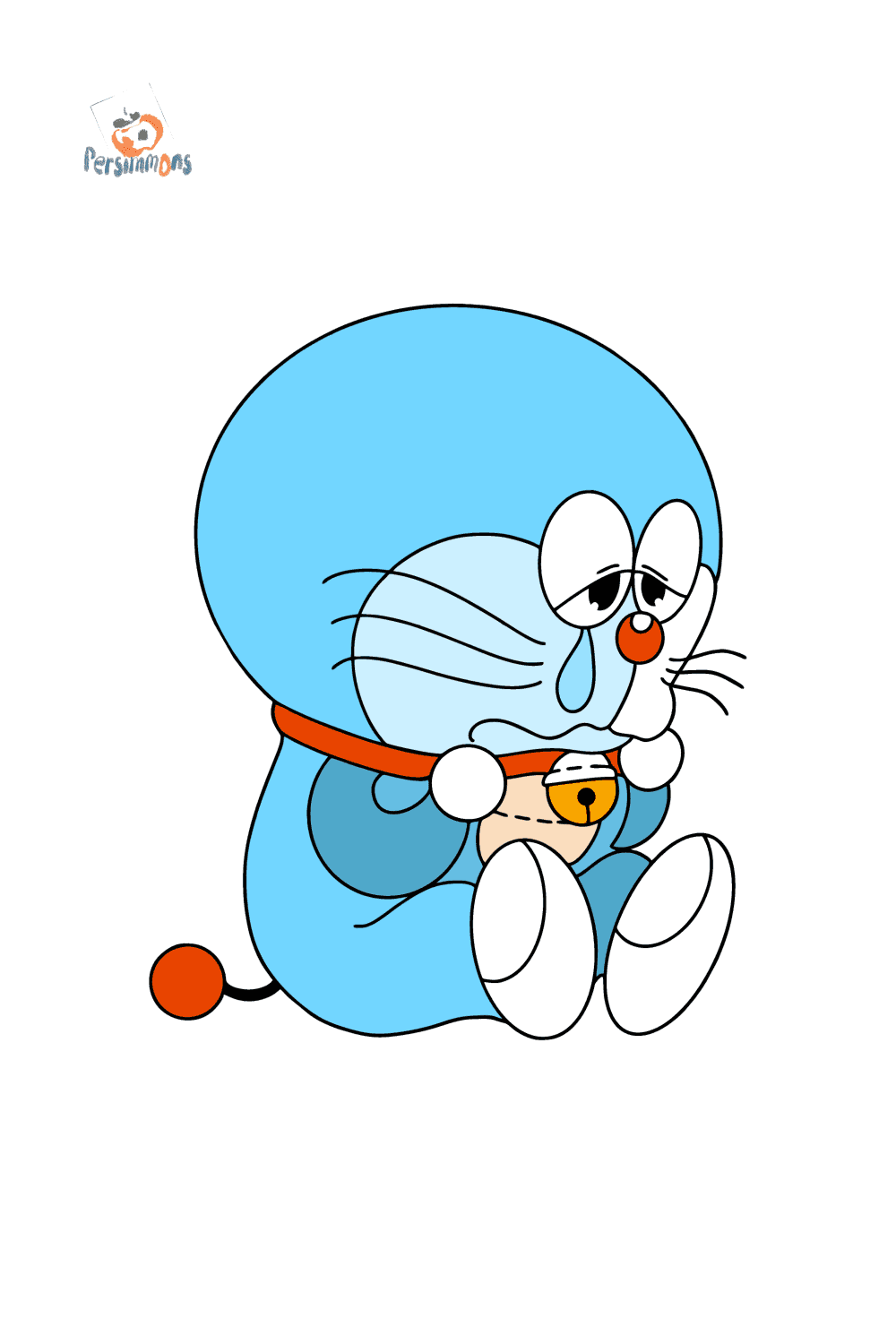 Sad Doraemon сoloring Page ♥ Online And Print For Free 