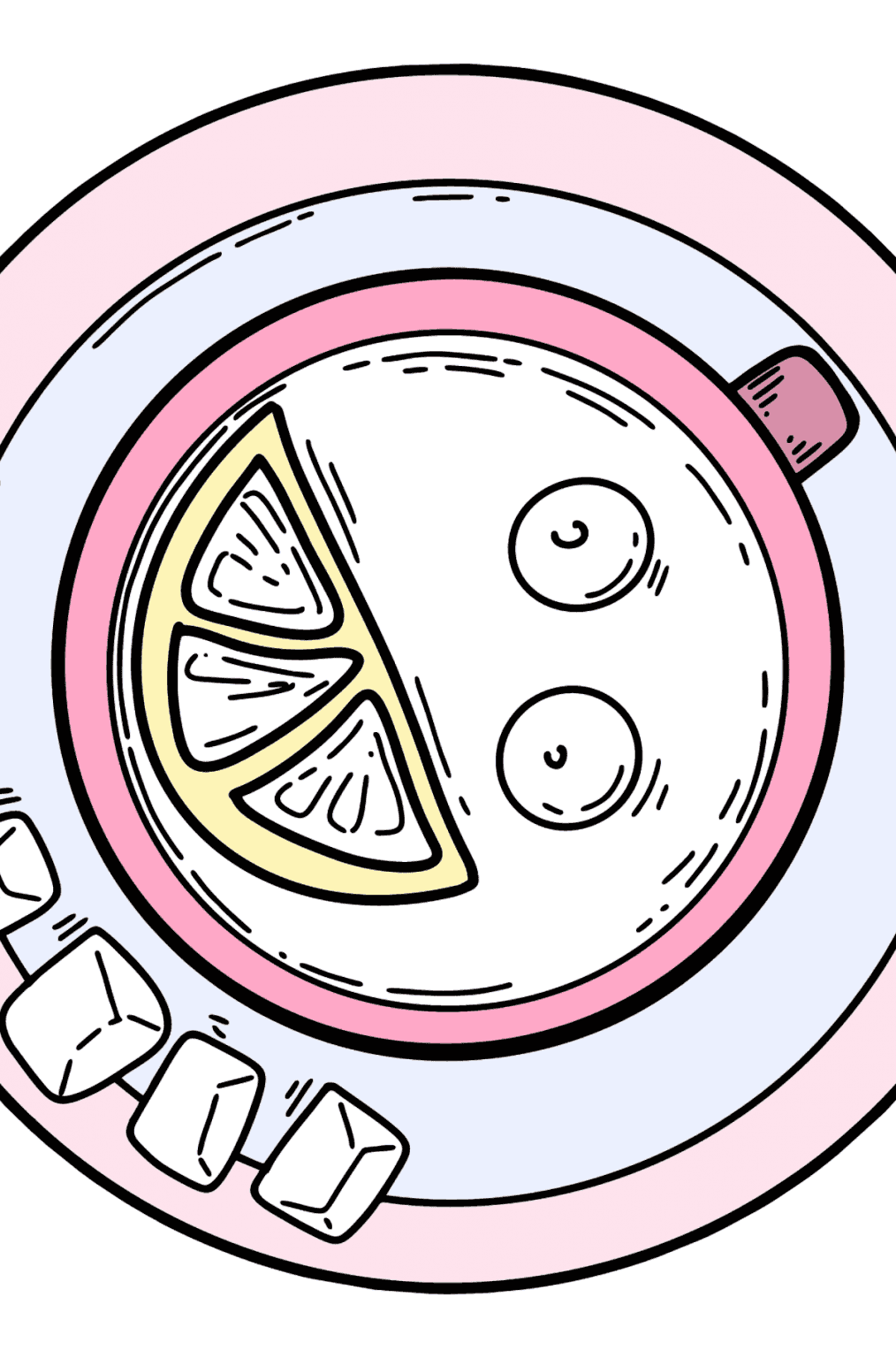 Desen de colorat lapte cu miere ♥ Online și Imprimați Gratuit!