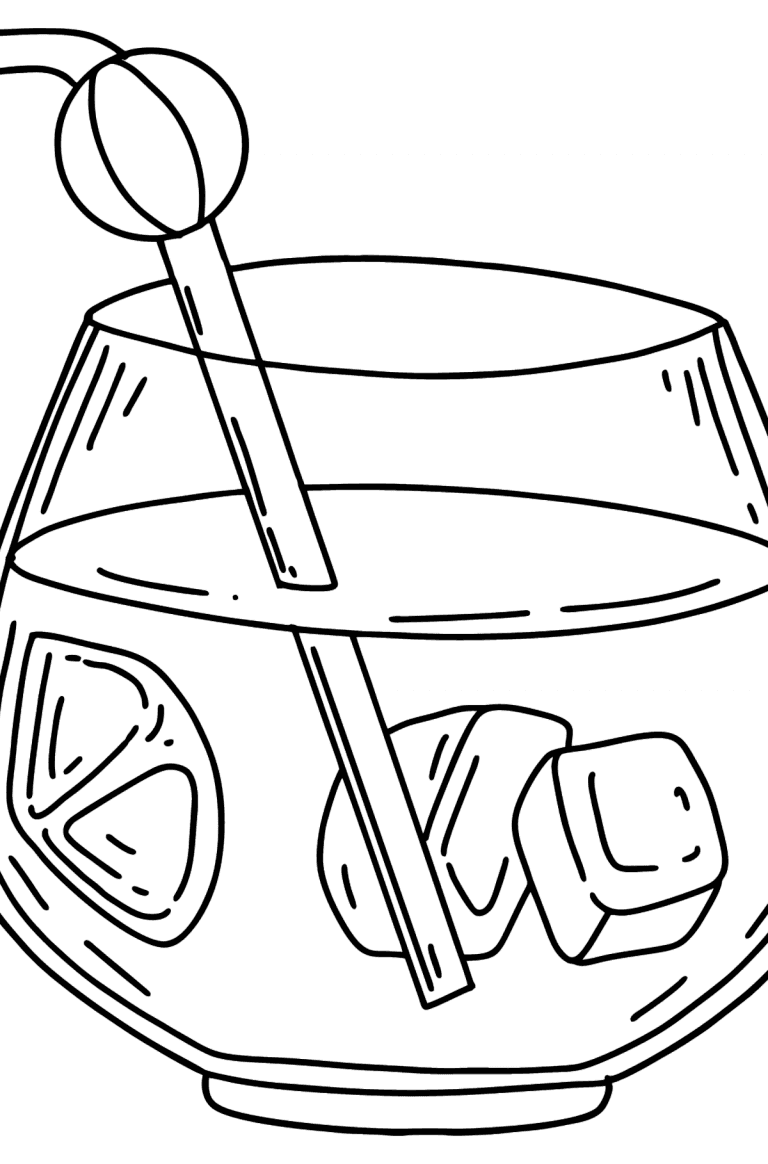 Drinks coloring pages ♥ Online or Printable for Free!
