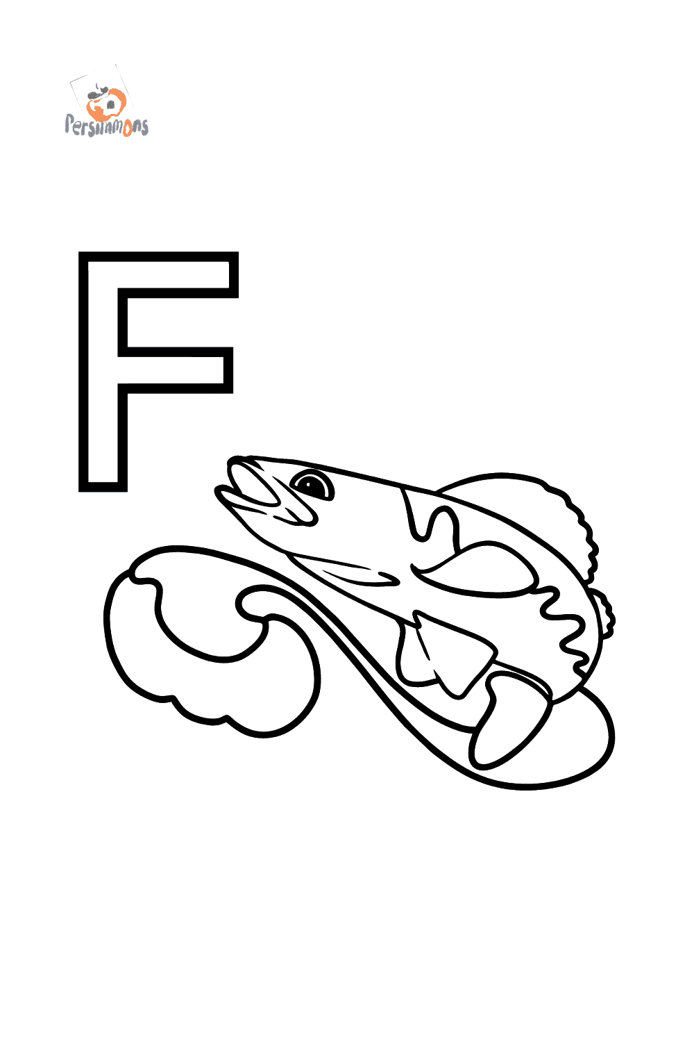 English Letter F coloring pages ♥ Free Online!