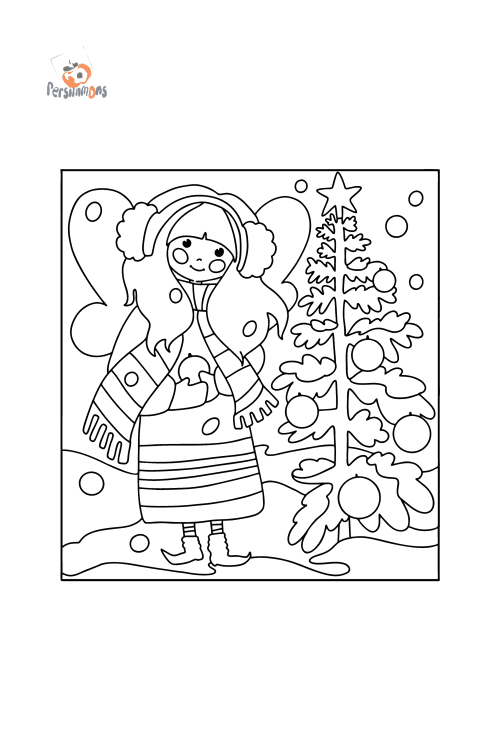 Christmas Fairy coloring page ♥ Online and Print for Free!