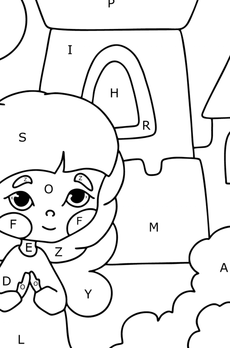 Little fairy coloring page ♥ Online and Print for Free!