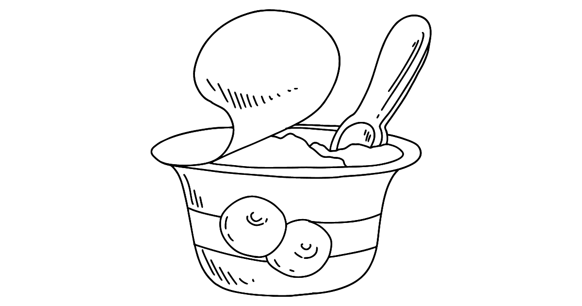 Blueberry Yogurt coloring page ♥ Online or Printable for Free!
