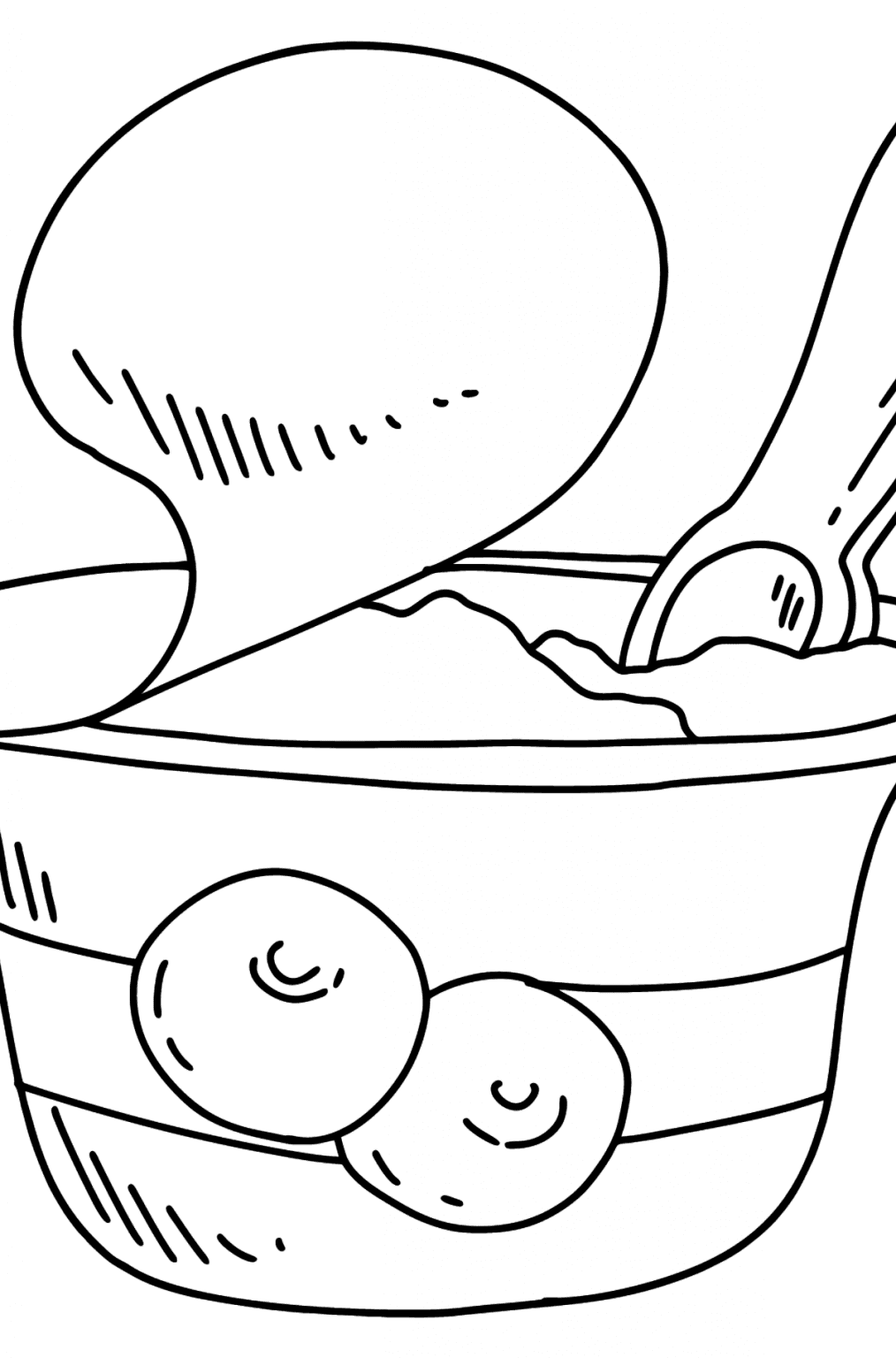 Blueberry Yogurt coloring page ♥ Online or Printable for Free!
