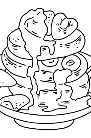Mewarnai gambar Makanan - Unduh, cetak, online untuk anak-anak!