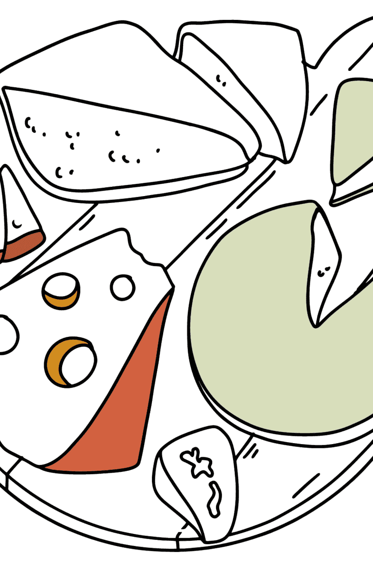 Fondue coloring page ♥ Online or Printable for Free!