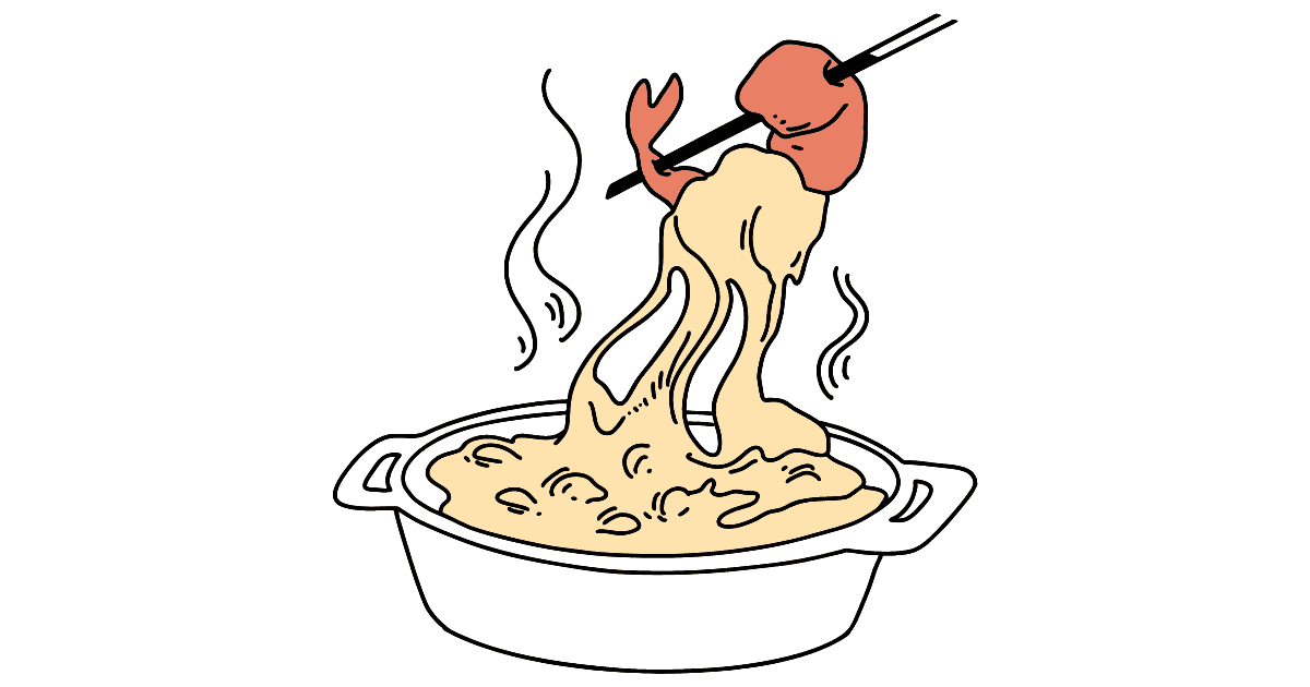 Fondue coloring page ♥ Online or Printable for Free!