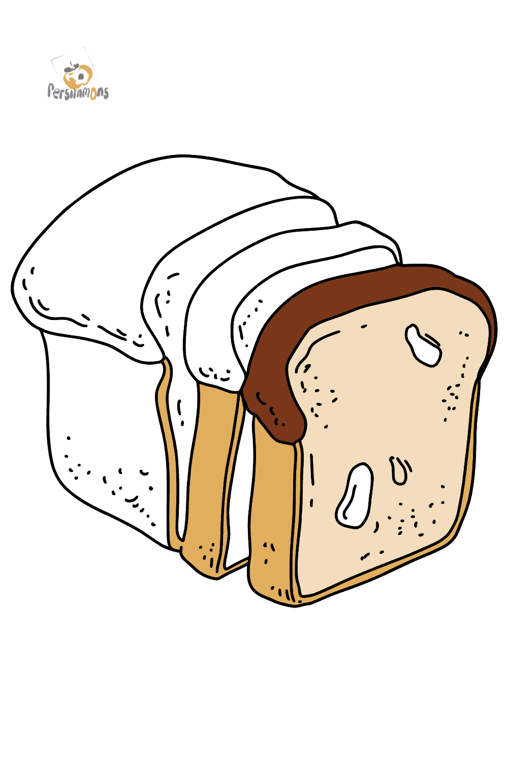 Bread Coloring Page