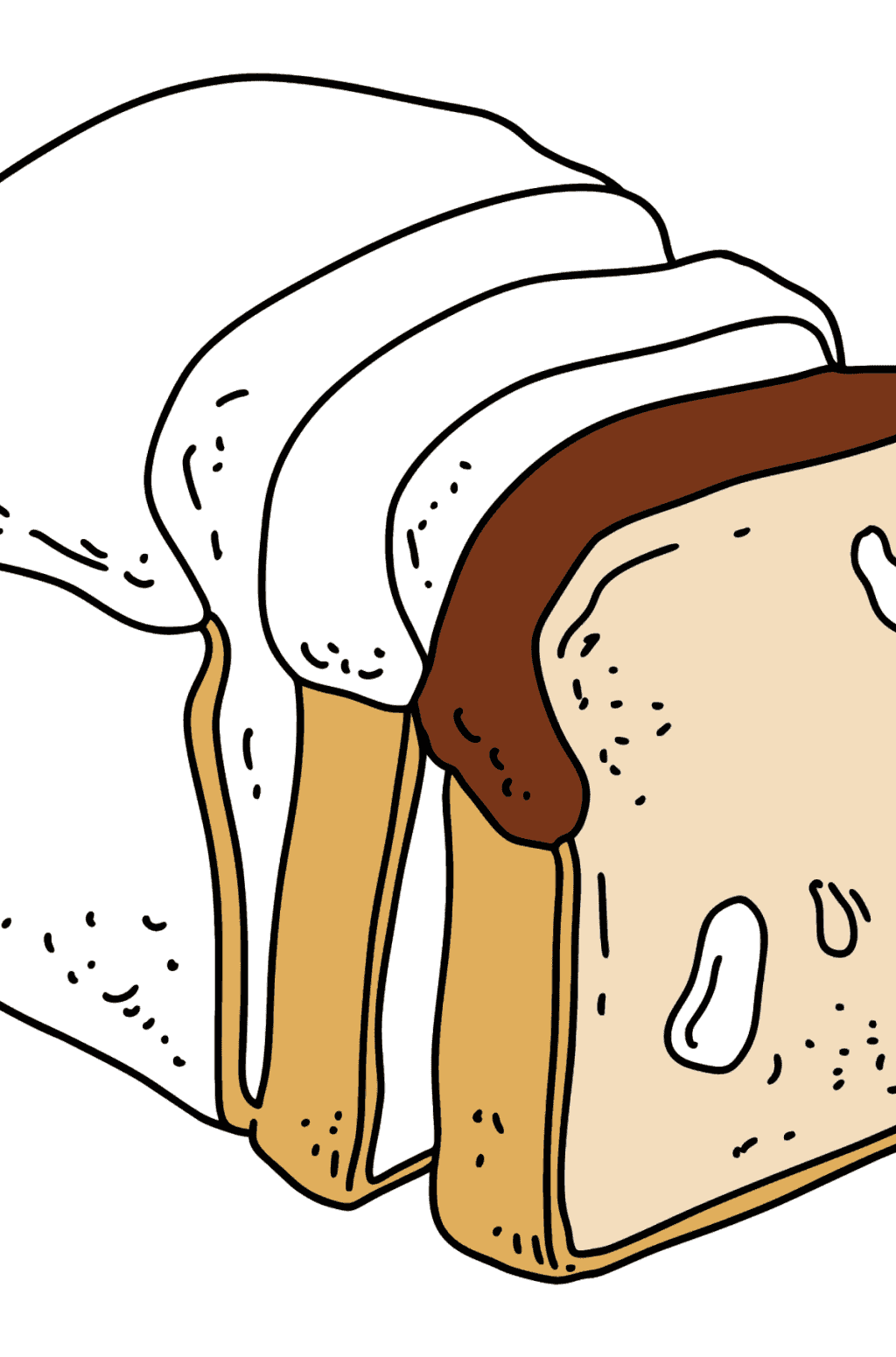 Porridge with Nuts and Strawberries coloring page ♥ Online!