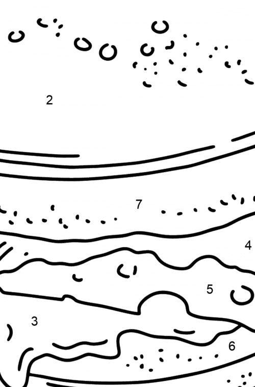 Hamburger colouring page ♥ Online or Printable for Free!