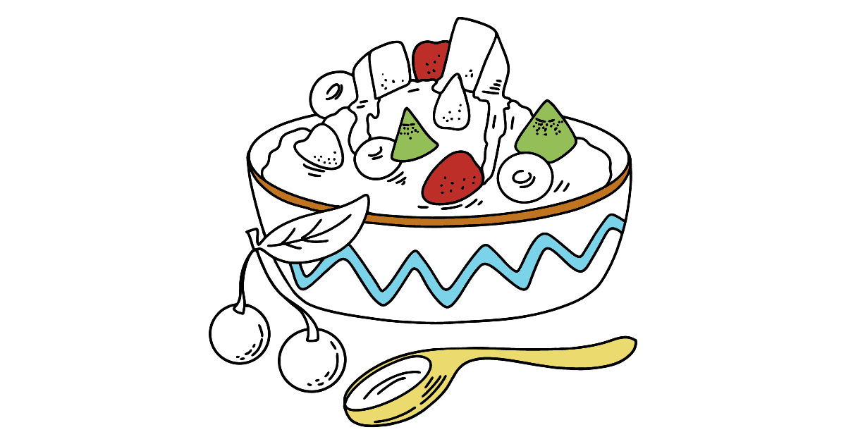 Porridge with Berries and Butter coloring page ♥ Online or Print!