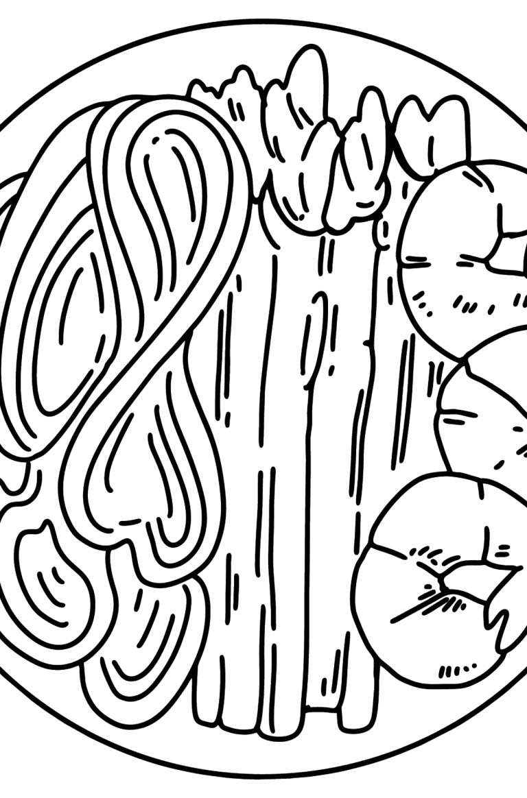 Dibujos de Comida para colorear - Descaga, Imprime, Colorea en Línea