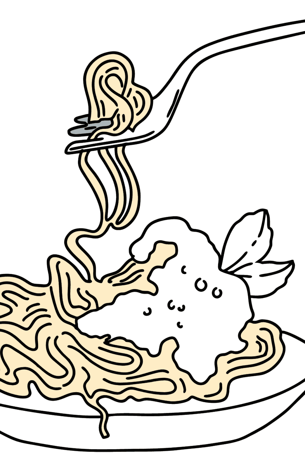 Fondue coloring page ♥ Online or Printable for Free!