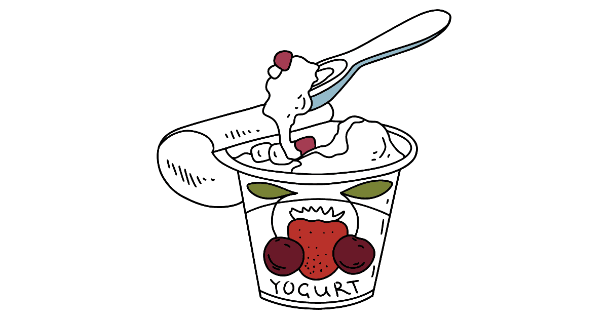 Yogurt with Berries colouring page ♥ Online or Printable for Free!