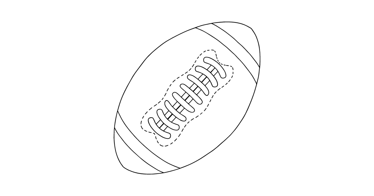 NFL Ball сoloring page ♥ Online and Print for Free!