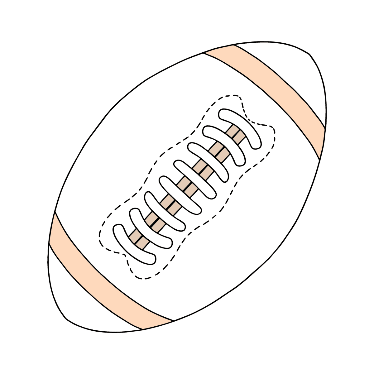 NFL Ball сoloring page ♥ Online and Print for Free!