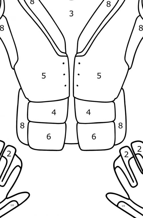 NFL Protective Gear сolouring page ♥ Online and Print for Free!