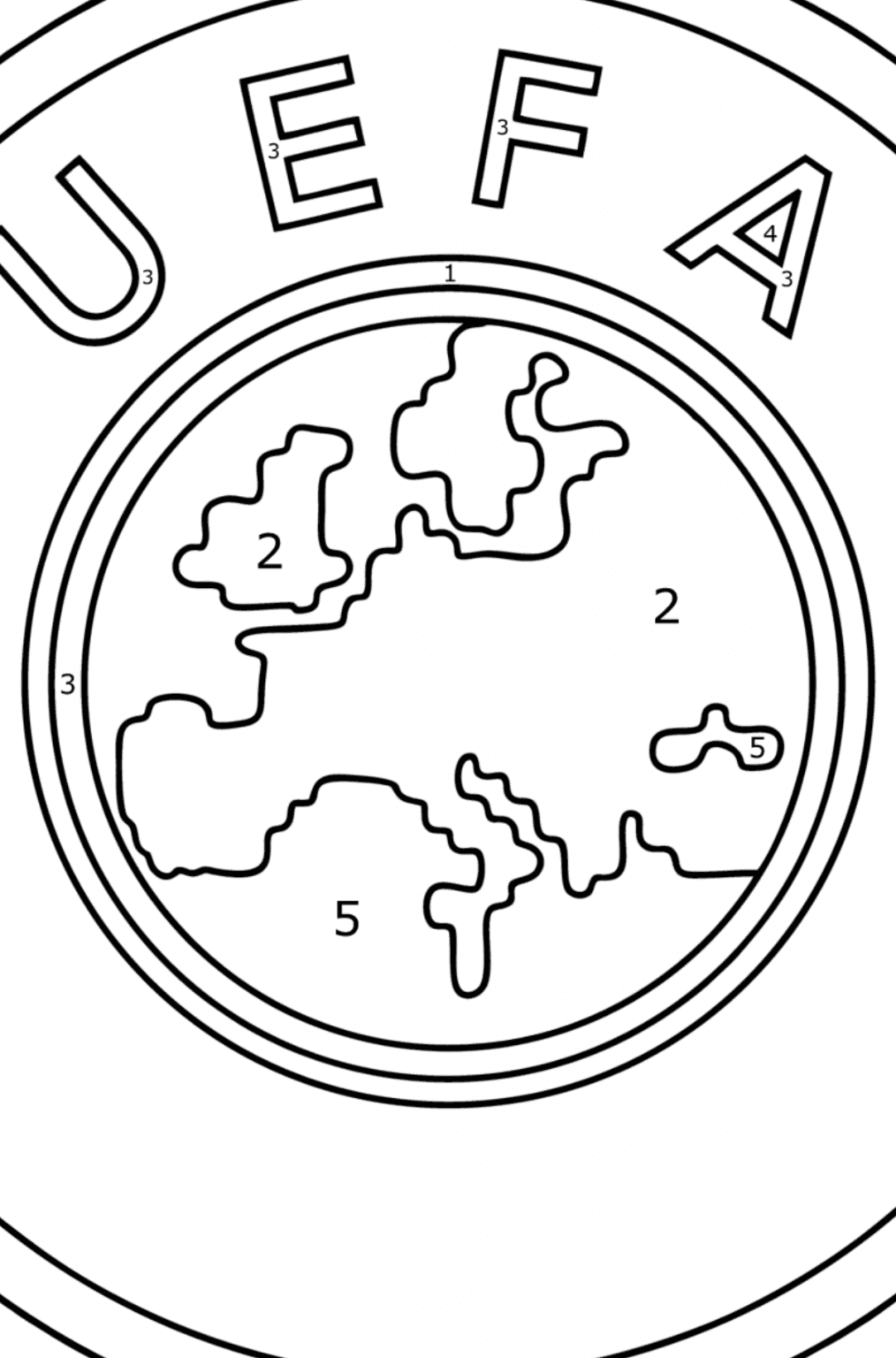 Uefa Logo сoloring page ♥ Online and Print for Free!