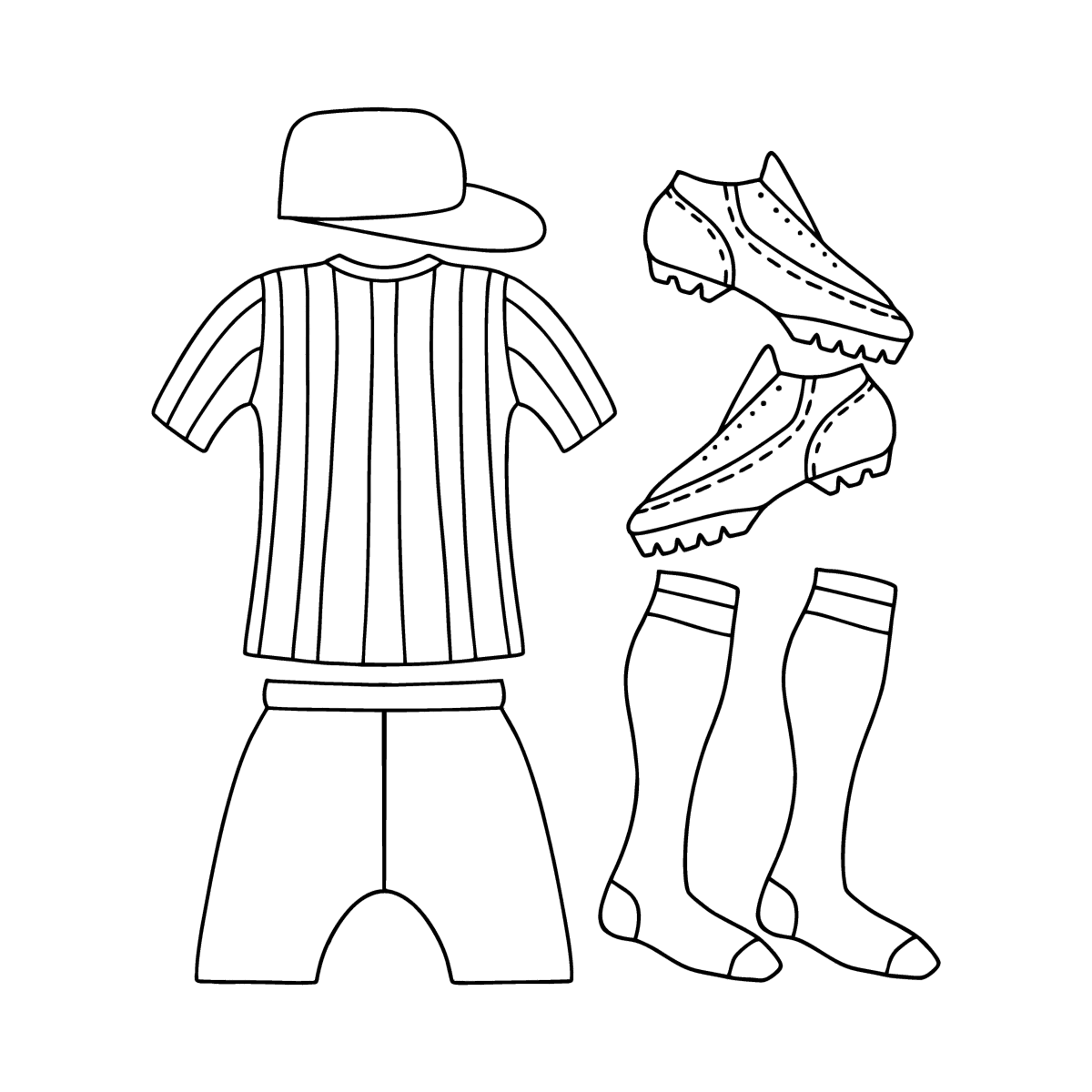 UEFA Referee Uniform сoloring page ♥ Online and Print for Free!