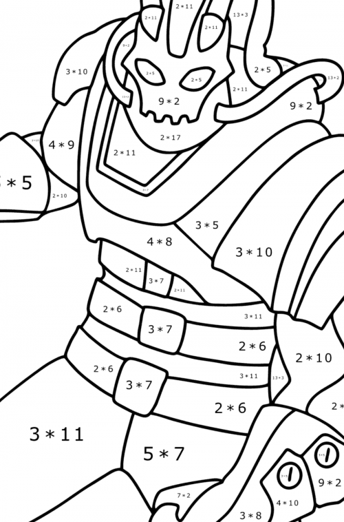 Tegning til fargelegging Fortnite Kit | Coloring-for-Kids.com