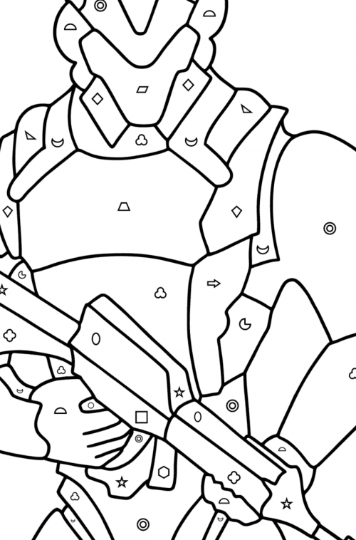 Fortnite Omega coloring page ♥ Online and Print for Free!