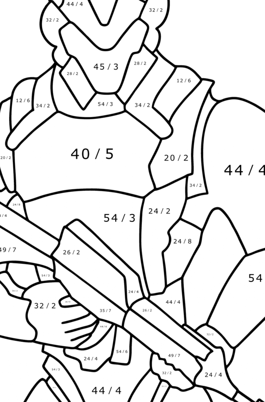 Fortnite Omega coloring page ♥ Online and Print for Free!