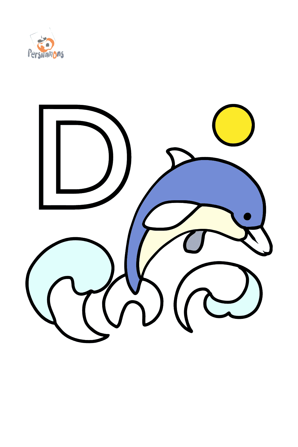 French Letter D coloring pages ♥ Print and Online Free!