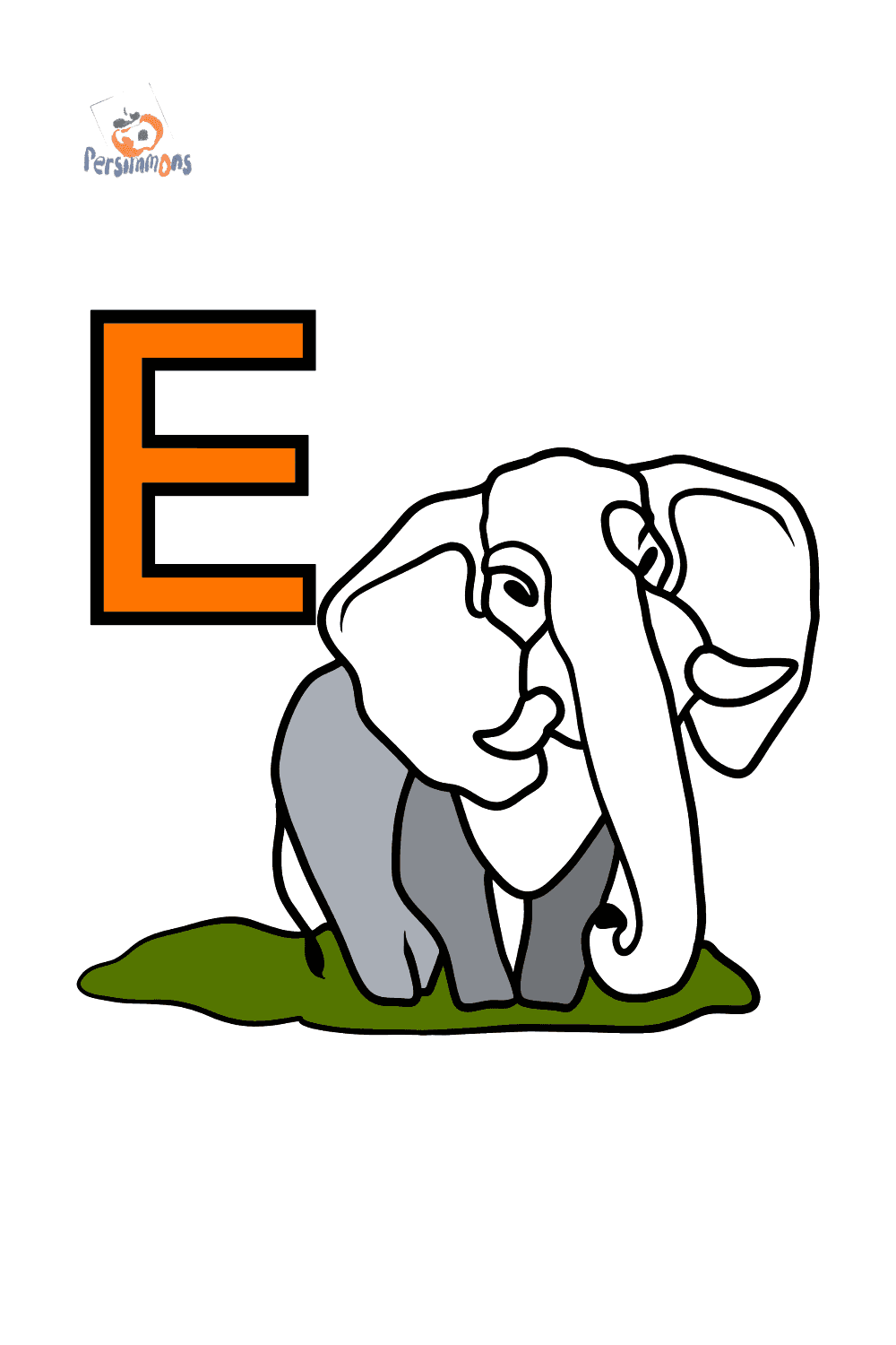 French Letter E coloring pages ♥ Print and Online Free!