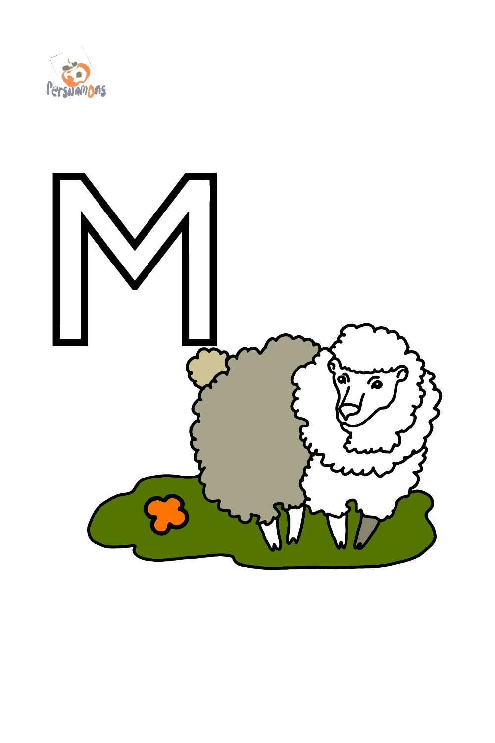 French Letter M coloring pages ♥ Print and Online Free!