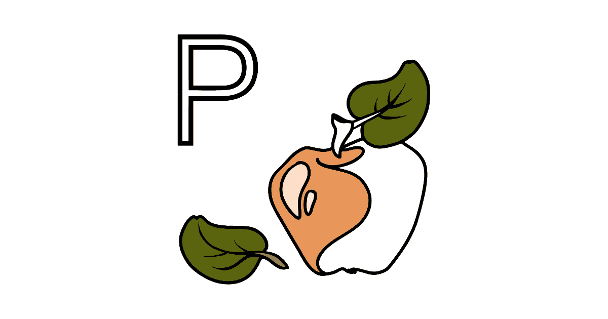 French Letter P coloring pages ♥ Print and Online Free!