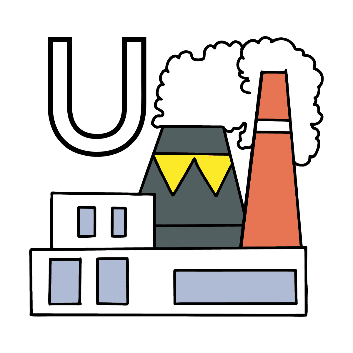 French Letter U coloring pages ♥ Print and Online Free!