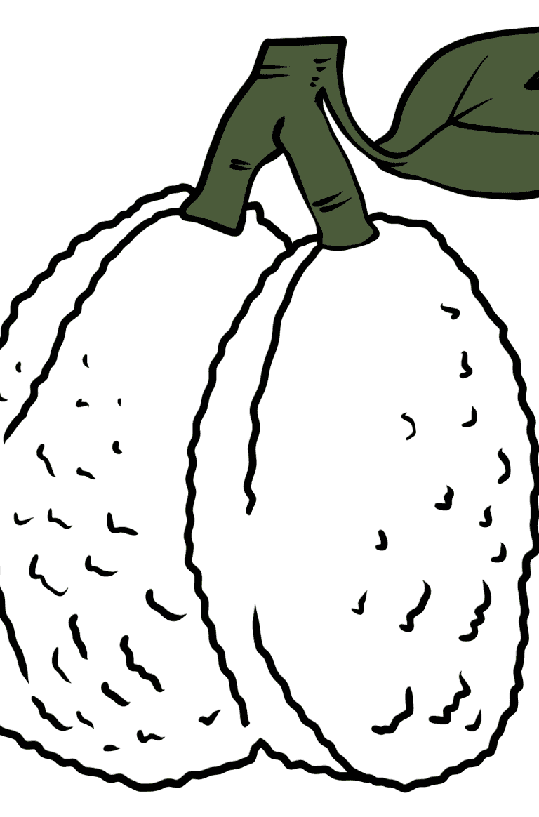 Guavas coloring page for kids ♥ Online and Print for Free!