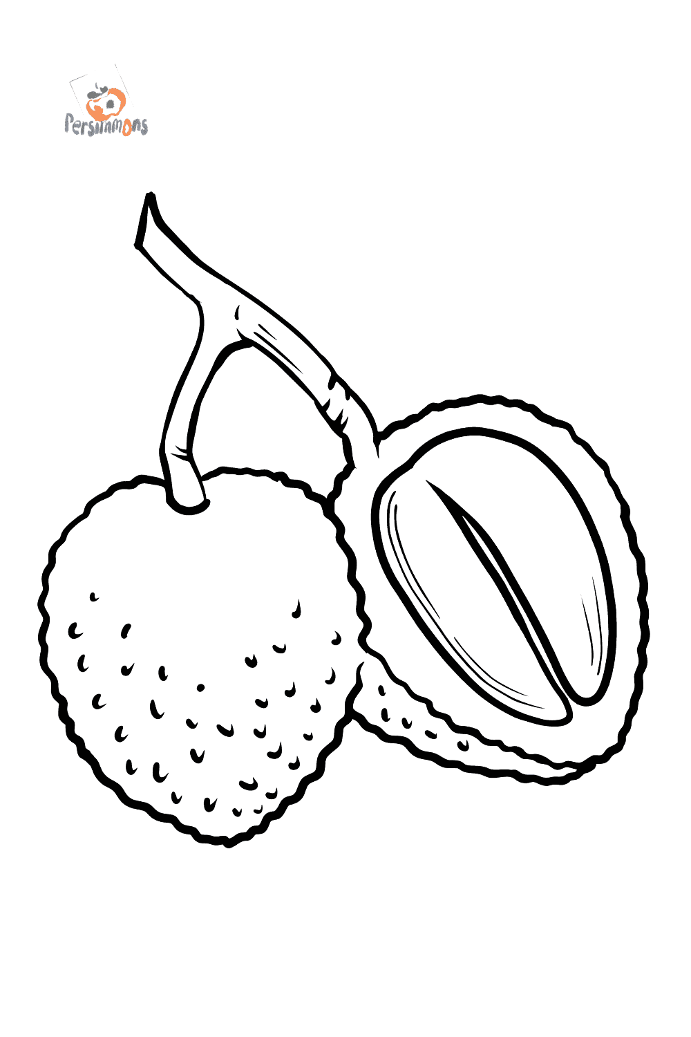 Durian coloring page for kids ♥ Online and Print for Free!