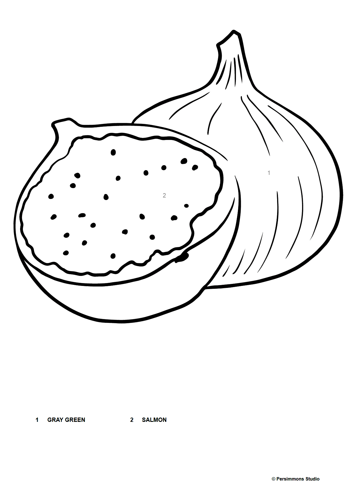 Fig coloring page ♥ Online and Print Free!