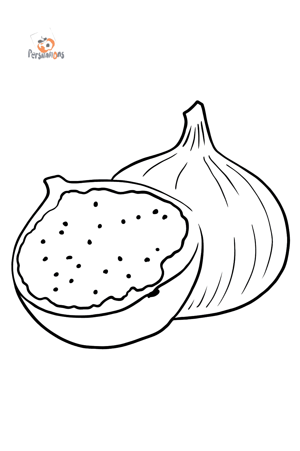 Fig coloring page for kids ♥ Online and Print for Free!