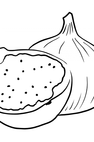 Fig coloring page for kids ♥ Online and Print for Free!