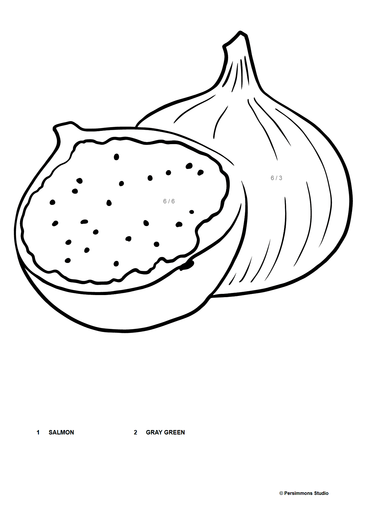Fig coloring page ♥ Online and Print Free!