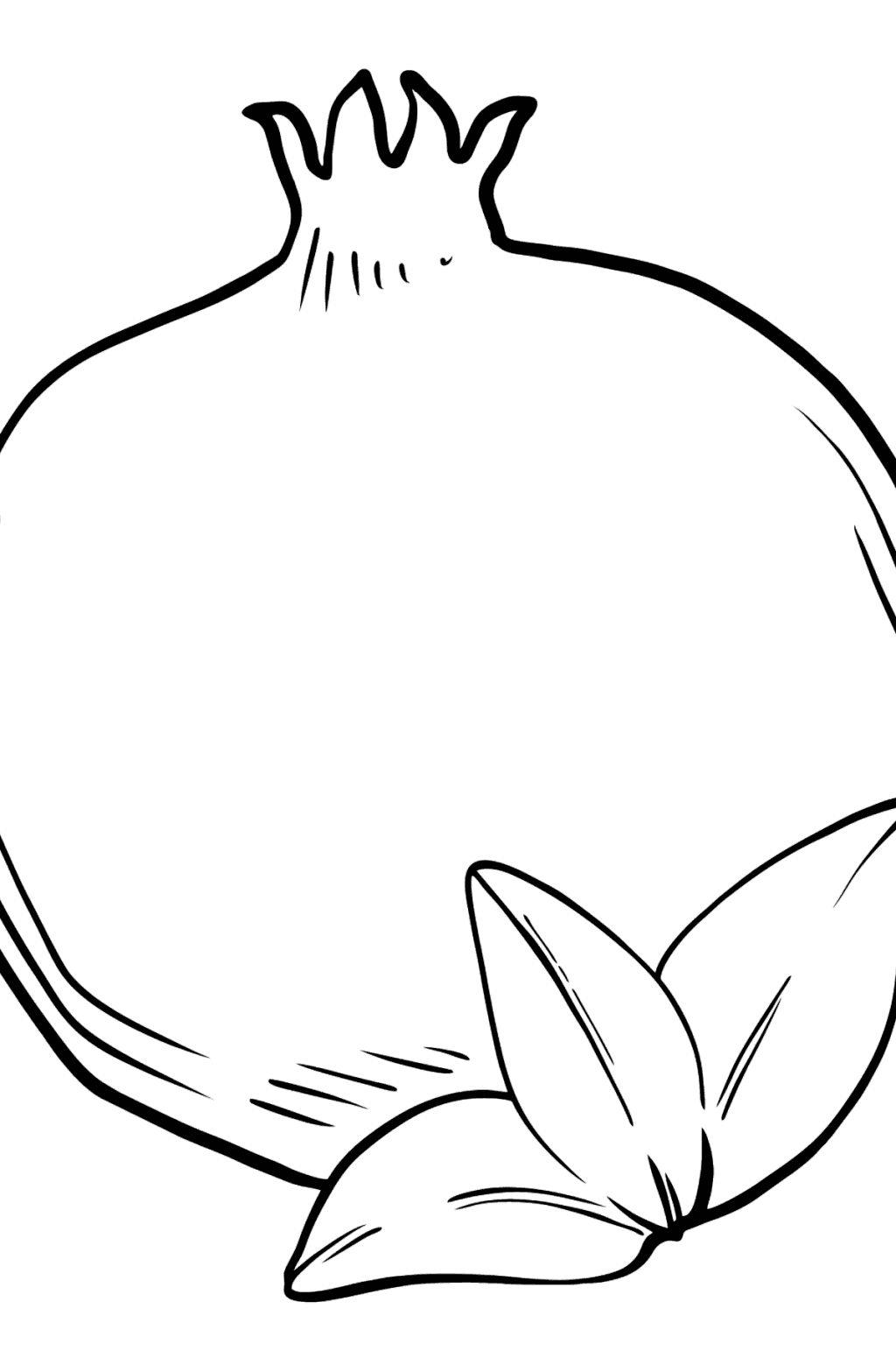 Boyama sayfası nar ücretsiz | Coloring-for-Kids.com