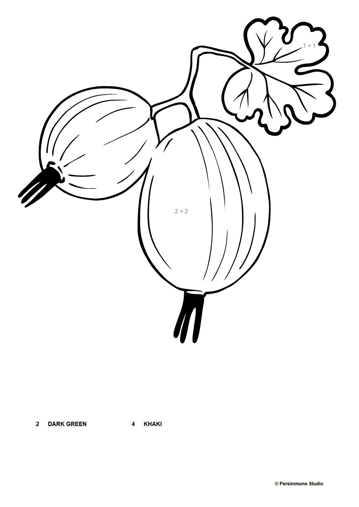 Gooseberry coloring page ♥ Online and Print Free!