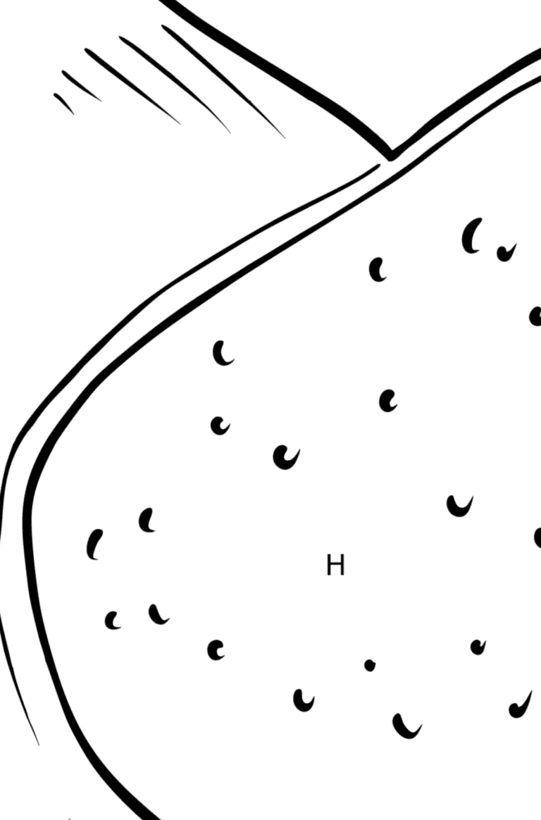 Mewarnai gambar jambu biji - Online dan Cetak Gratis untuk anak-anak!