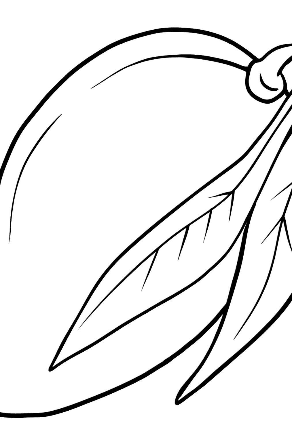 Mango coloring page for kids ♥ Online and Print for Free!